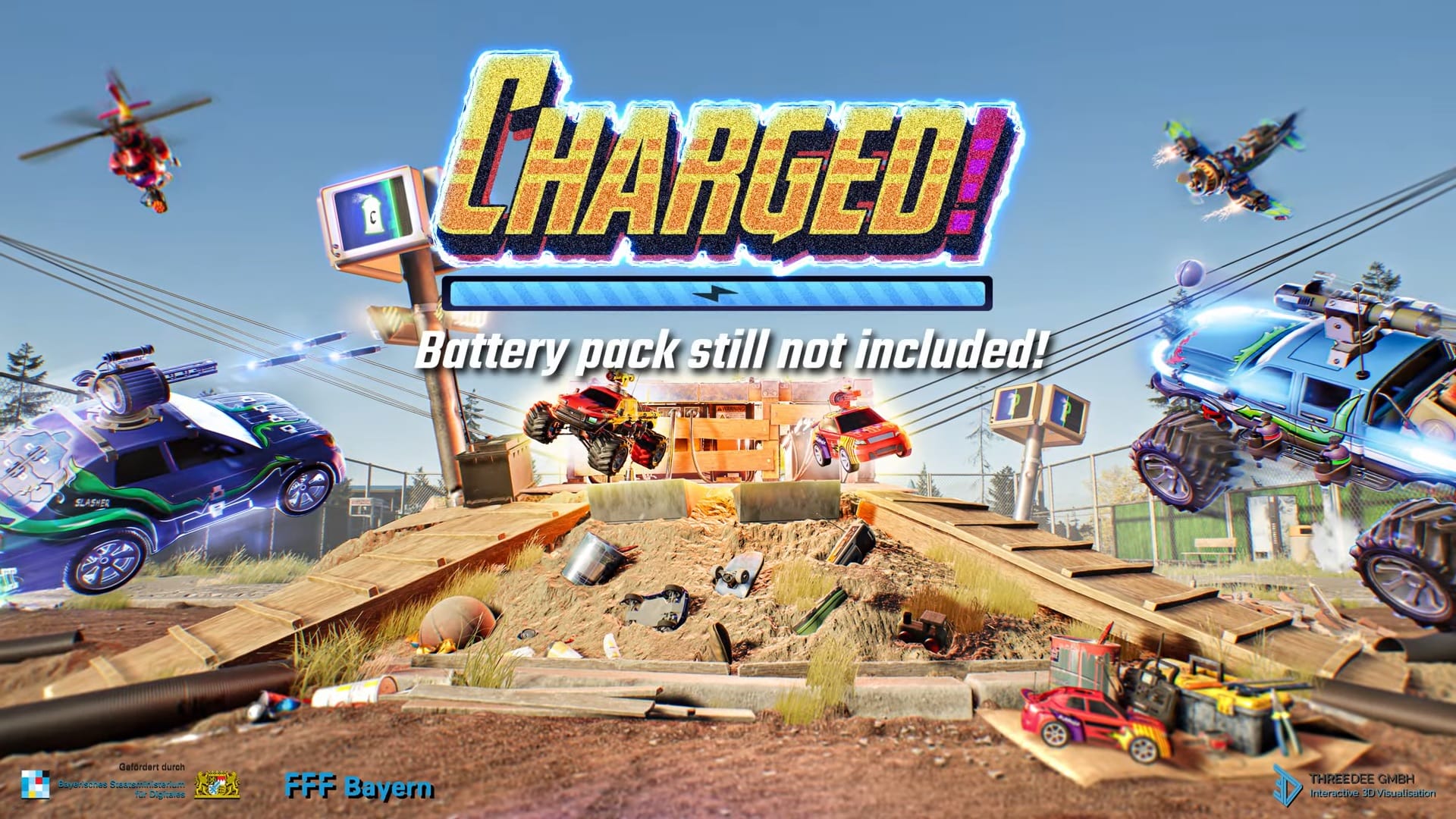 Charged!: Third-Person-Shooter mit ferngesteuerten Fahrzeugen - GAMEYARD