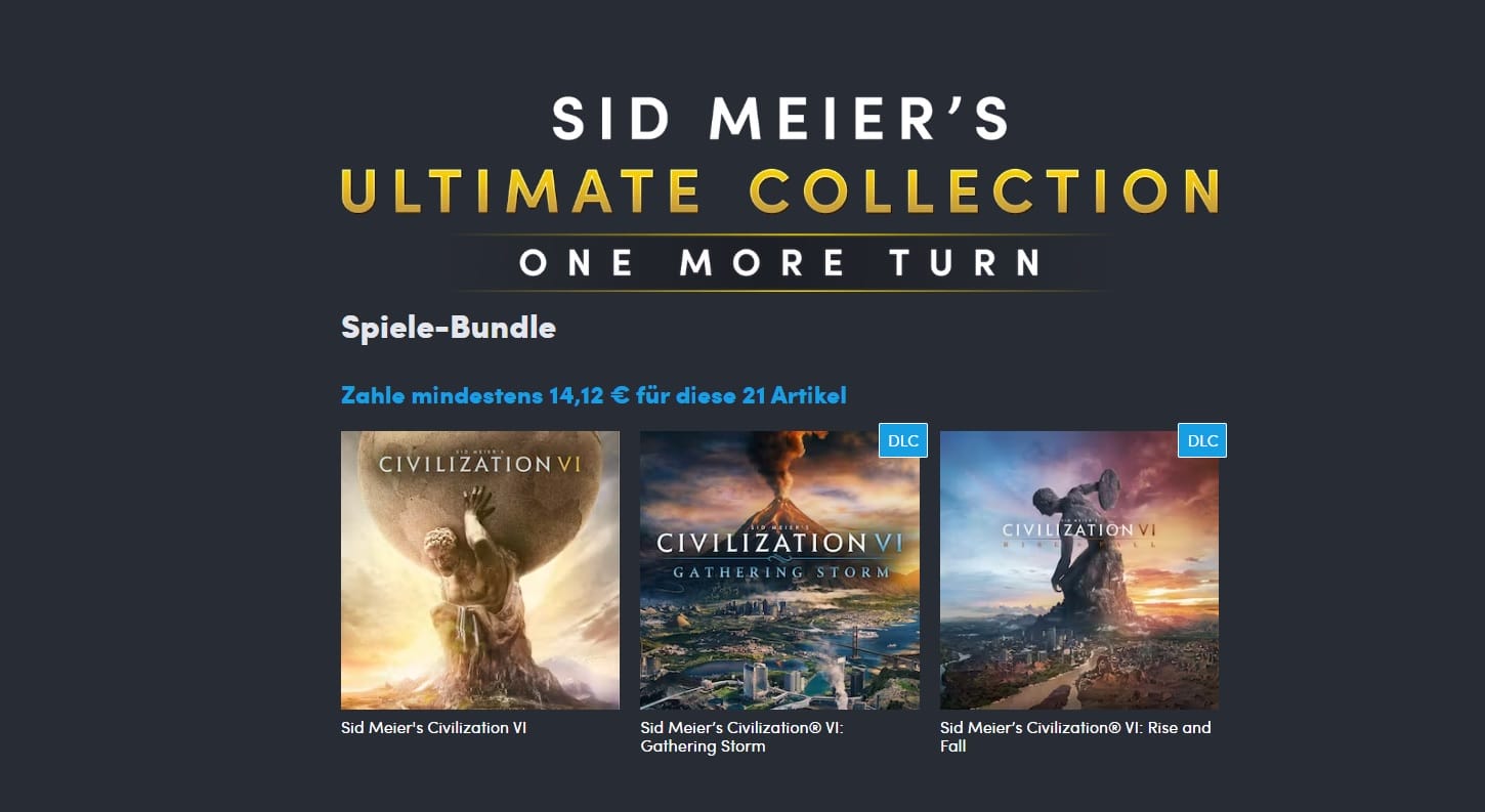 Sid Meier's Ultimate Bundle bei Humble Bundle - GAMEYARD